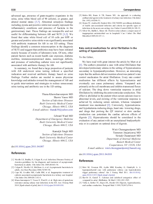 (PDF) Rate control medications for atrial fibrillation in the setting ...
