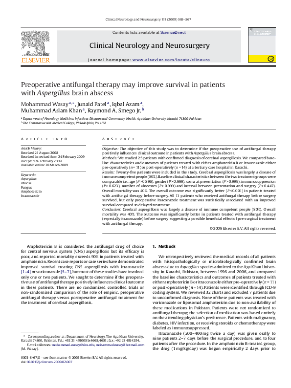 (PDF) Preoperative antifungal therapy may improve survival in patients ...