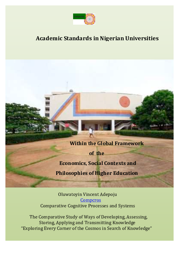 (PDF) Academic Standards in Nigerian Universities (PDF) Academic Standards in Nigerian Universities