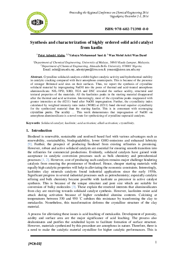(PDF) Synthesis and characterization of highly ordered TiO2 nanotube arrays for hydrogen ...