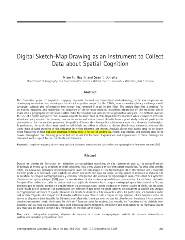 (PDF) Digital Sketch-Map Drawing as an Instrument to Collect Data about ...