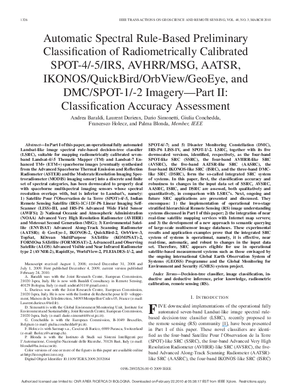 (PDF) Automatic Spectral Rule-Based Preliminary Classification of Radiometrically Calibrated ...