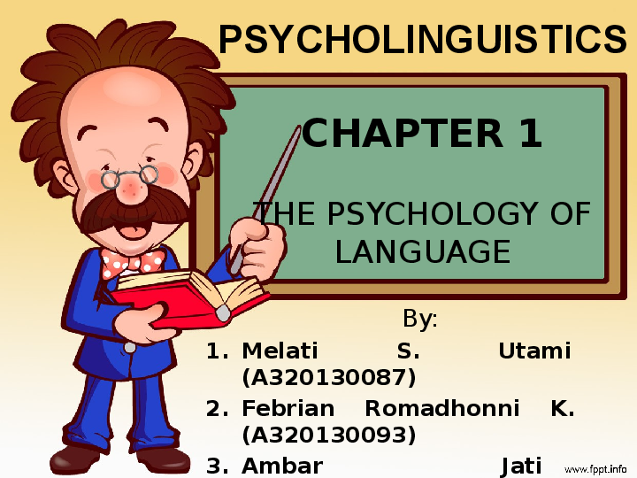 (PPT) PSYCHOLINGUISTICS : CHAPTER I