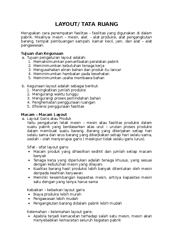 (DOC) LAYOUT/ TATA RUANG