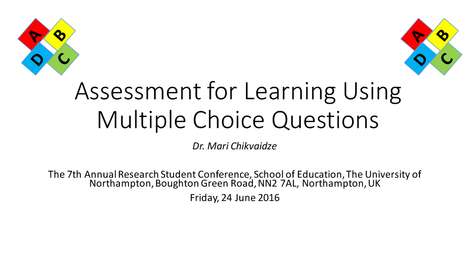 (PDF) Assessment for Learning Using Multiple Choice Questions