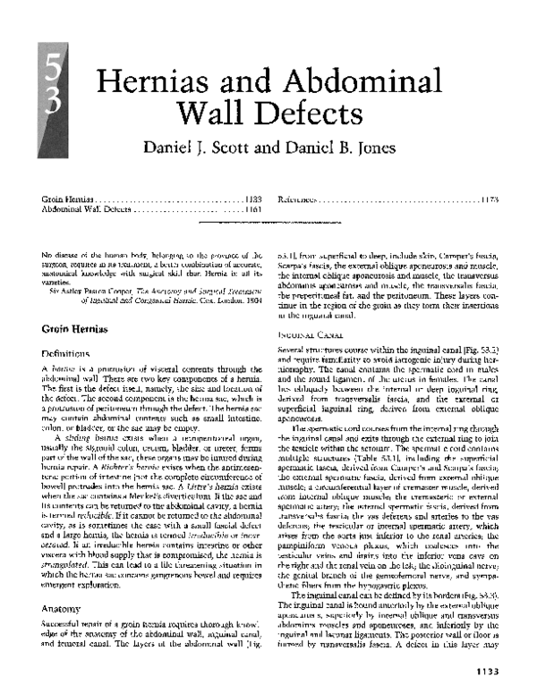 (PDF) Hernias and Abdominal Wall Defects