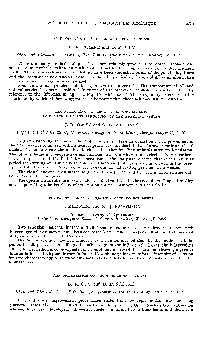 (PDF) The evaluation of group breeding schemes in relation to the ...