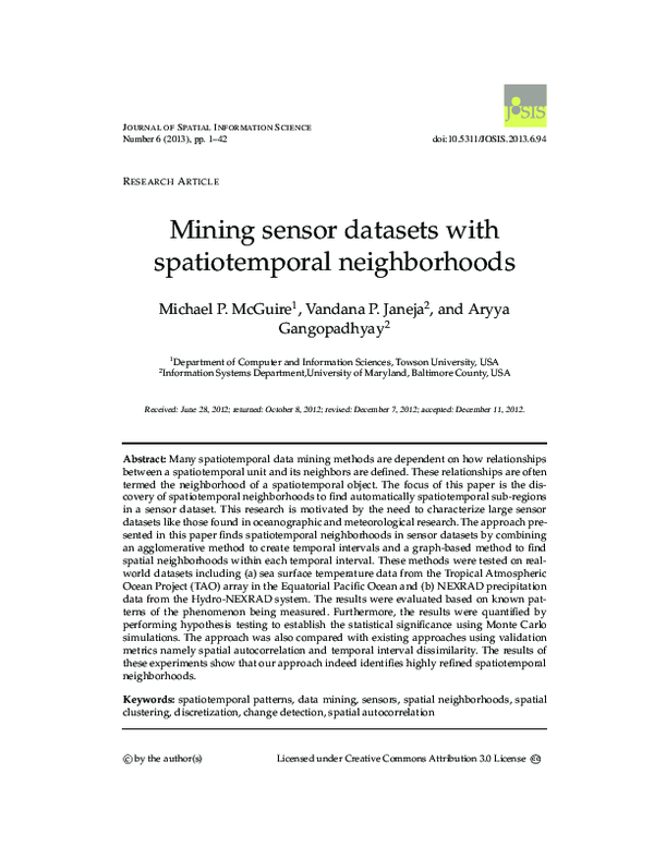 (PDF) Mining sensor datasets with spatiotemporal neighborhoods