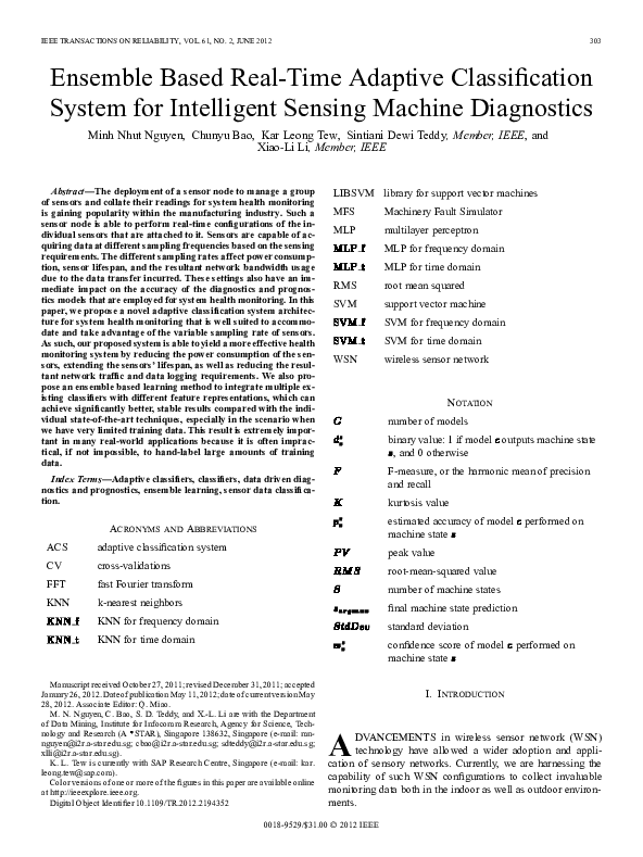 (PDF) Ensemble Based Real-Time Adaptive Classification System for ...