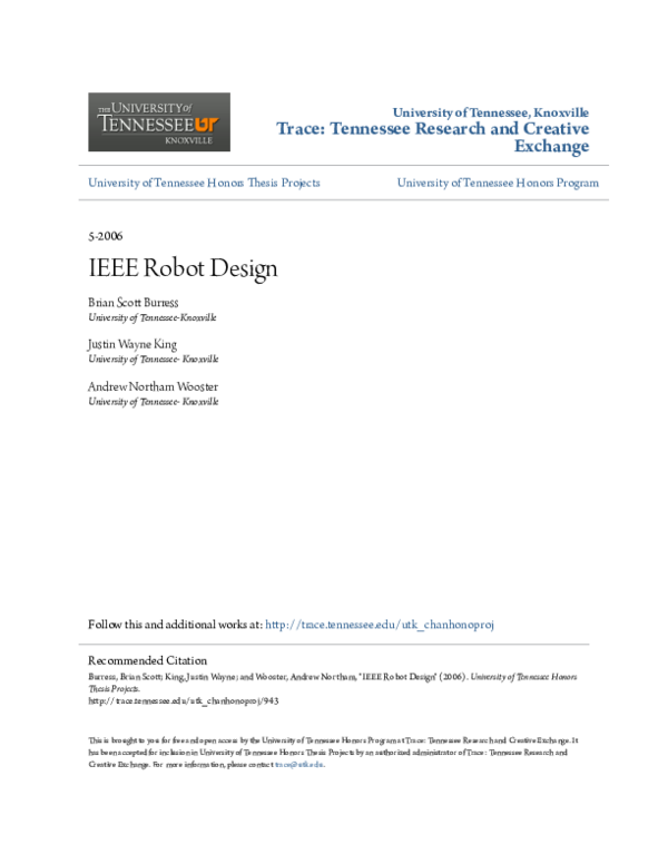 (PDF) IEEE Robot Design