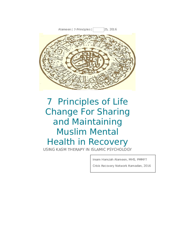 (DOC) 7 Principles of Life Change For Sharing and Maintaining Muslim ...