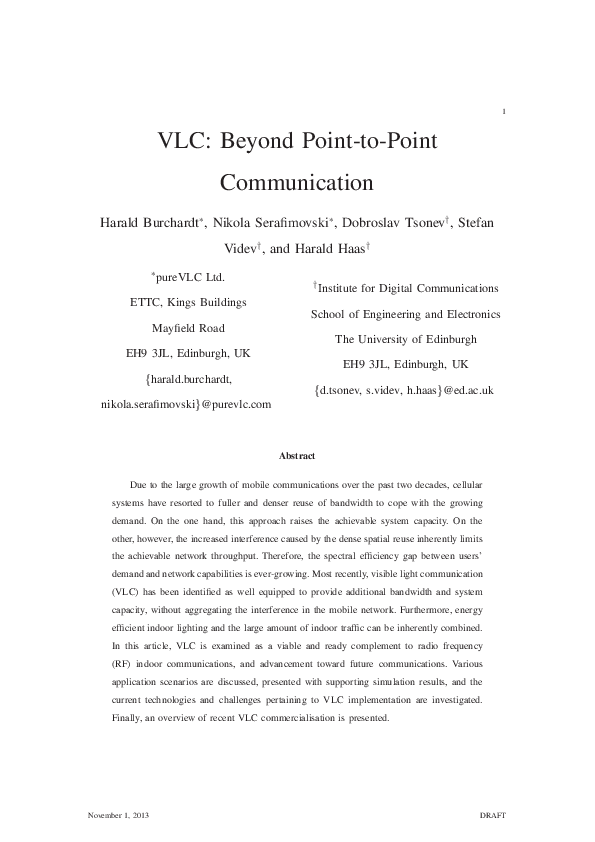 (PDF) VLC: Beyond Point-to-Point Communication