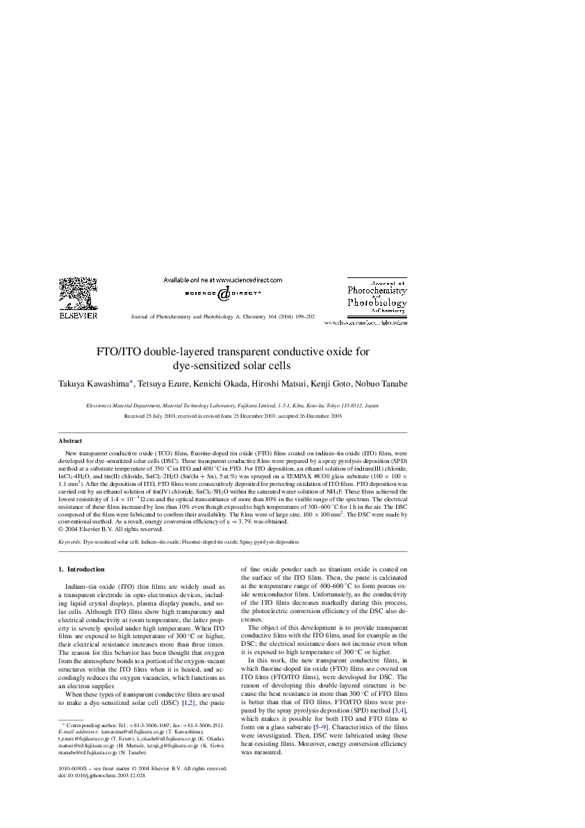 (PDF) FTO/ITO double-layered transparent conductive oxide for dye ...