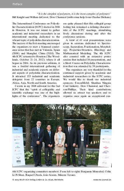 (PDF) Polyolefin Characterization - ICPC 2012