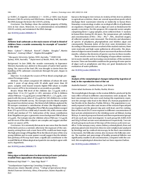 (PDF) Using algae as bioindicators for determining of water pollution ...