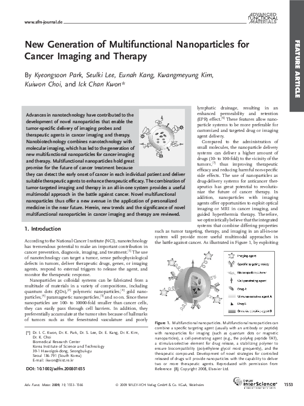 (PDF) New Generation of Multifunctional Nanoparticles for Cancer ...