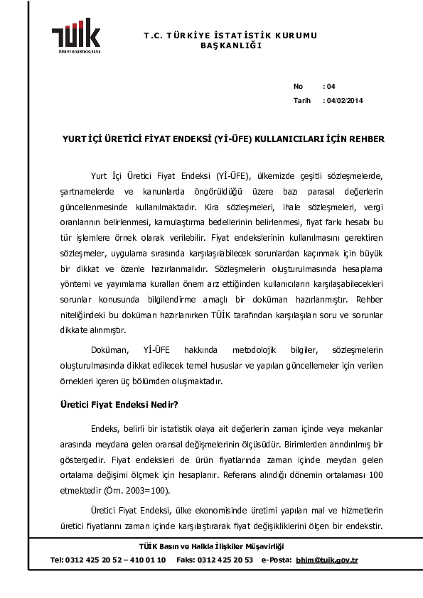 (PDF) endeks tanımlamaları