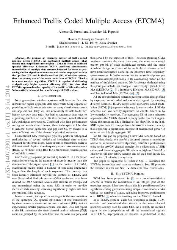 (PDF) Enhanced trellis coded multiple access (ETCMA)