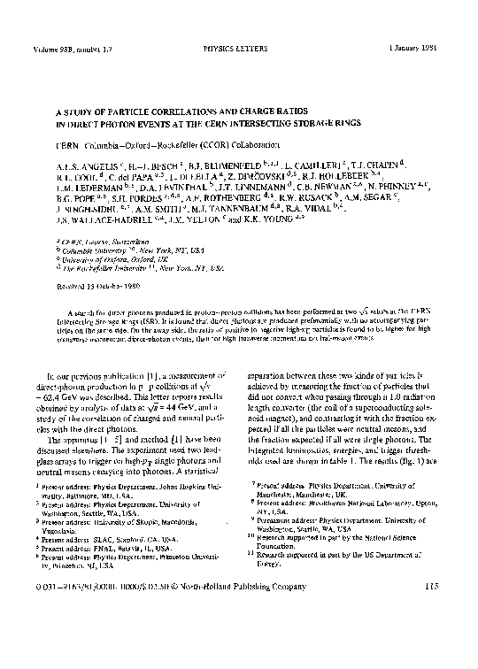 (PDF) A study of particle correlations and charge ratios in direct ...