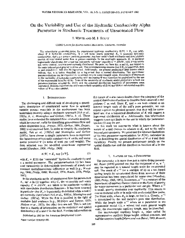(PDF) Study of overland flow with uncertain infiltration using ...