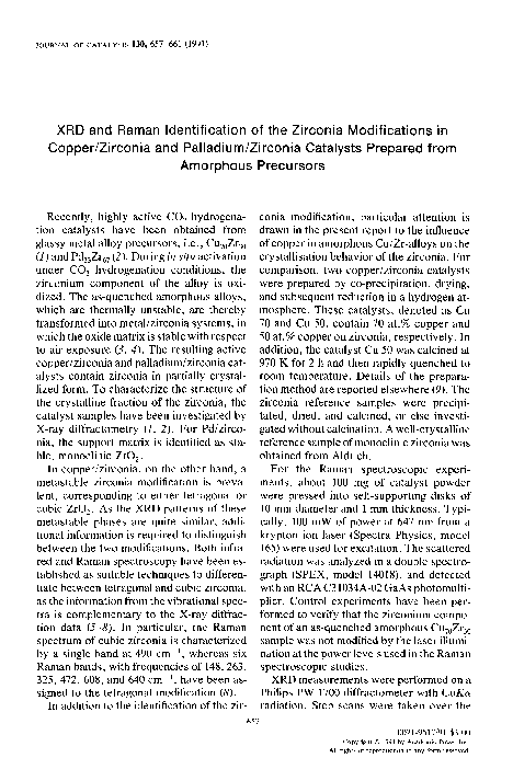 (PDF) XRD and raman identification of the zirconia modifications in ...