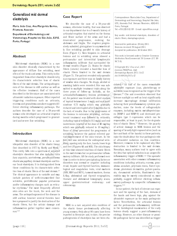 (PDF) Generalized mid dermal elastolysis
