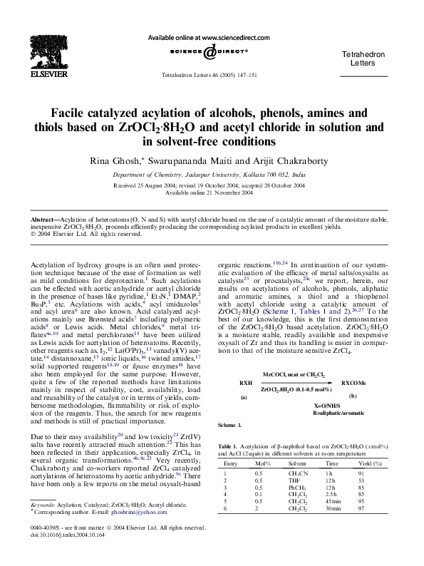 acetylation of alcohol with acetic anhydride and pyridine