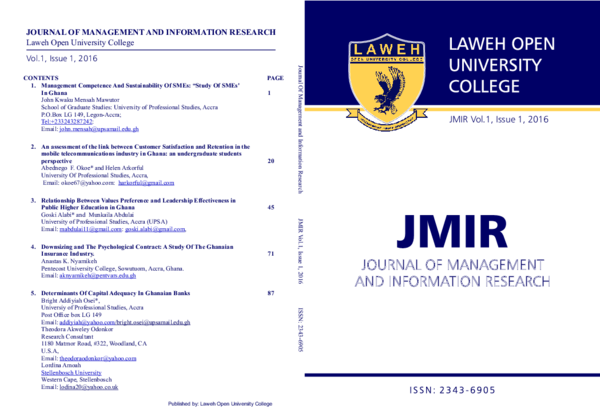 (PDF) JOURNAL OF MANAGEMENT AND INFORMATION RESEARCH