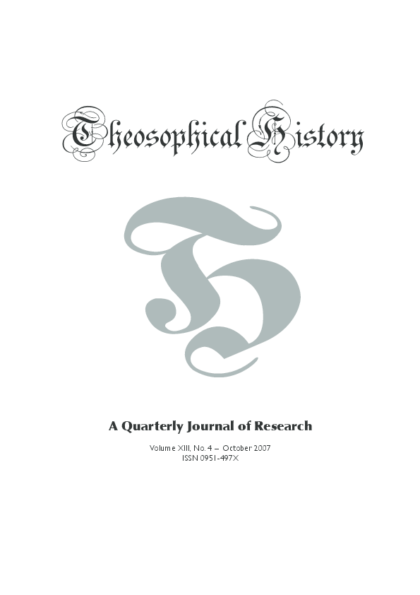 (PDF) The Saptaparna: The Meaning and Origins of the Theosophical ...