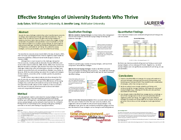 (PDF) Effective Strategies of University Students Who Thrive