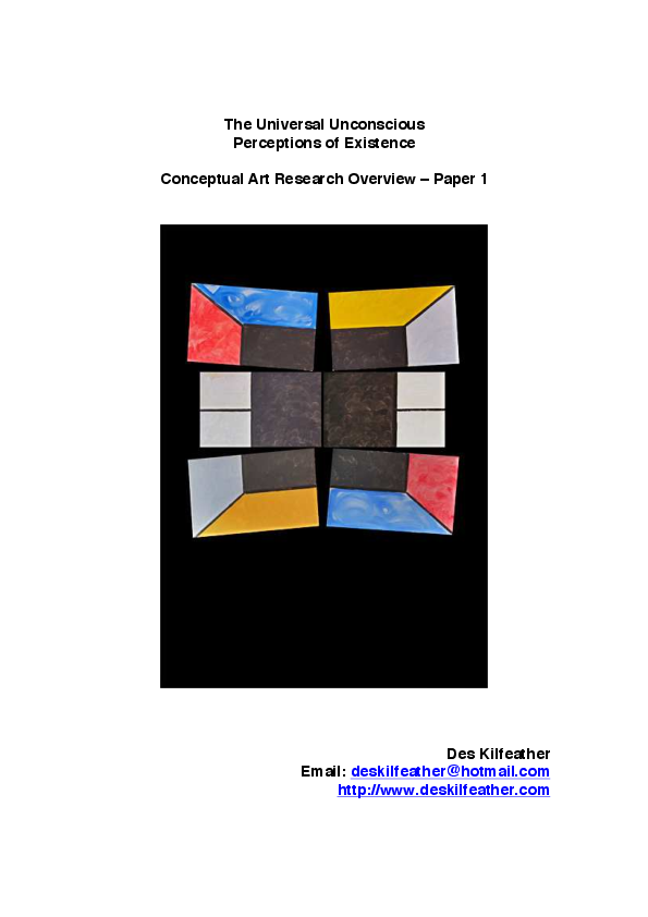 (PDF) The Universal Unconscious Perceptions of Existence Conceptual Art ...