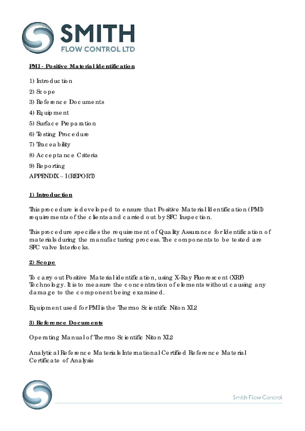 (PDF) PMI -Positive Material Identification