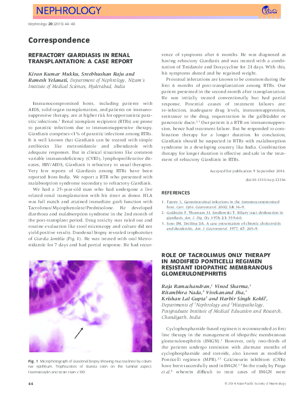 (PDF) Role of Tacrolimus only therapy in modified Ponticelli regimen ...