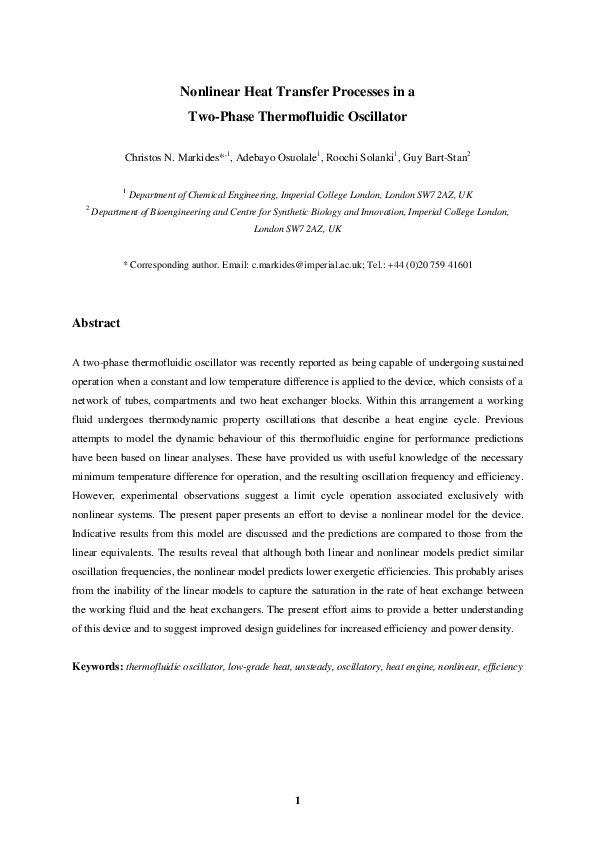 (PDF) Nonlinear heat transfer processes in a two-phase thermofluidic ...
