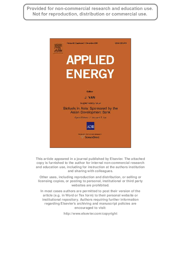 (PDF) A dynamic input–output model for nascent bioenergy supply chains