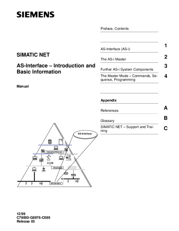 (PDF) AS-Interface – Introduction and Basic Information AS-Interface