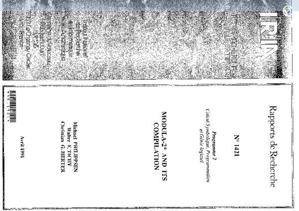 (PDF) MODULA-2 and Its Compilation | Walter Tichy - Academia.edu