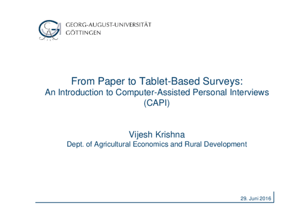 (PDF) From Paper to Tablet-Based Surveys: An Introduction to Computer ...