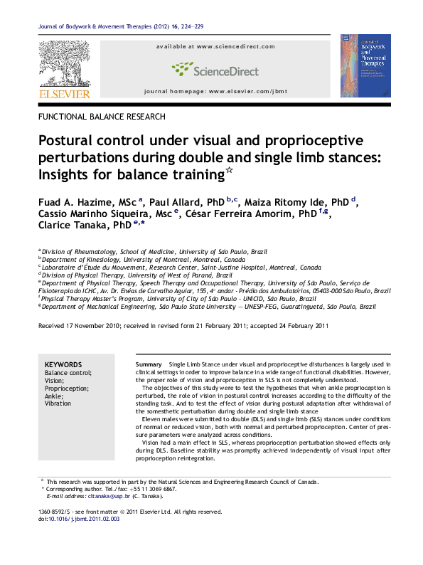 (PDF) Postural control under visual and proprioceptive perturbations ...
