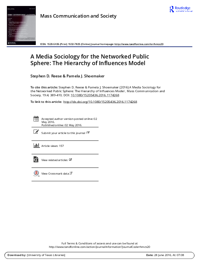 (PDF) A Media Sociology for the Networked Public Sphere: The Hierarchy ...