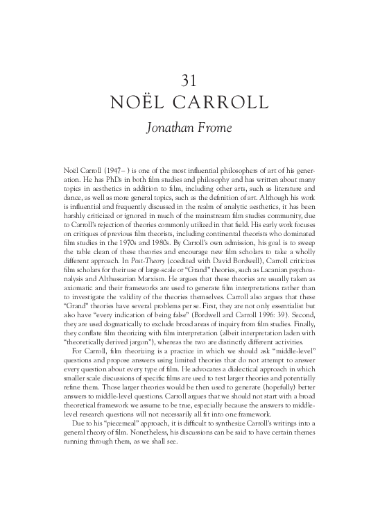 (PDF) Noël Carroll