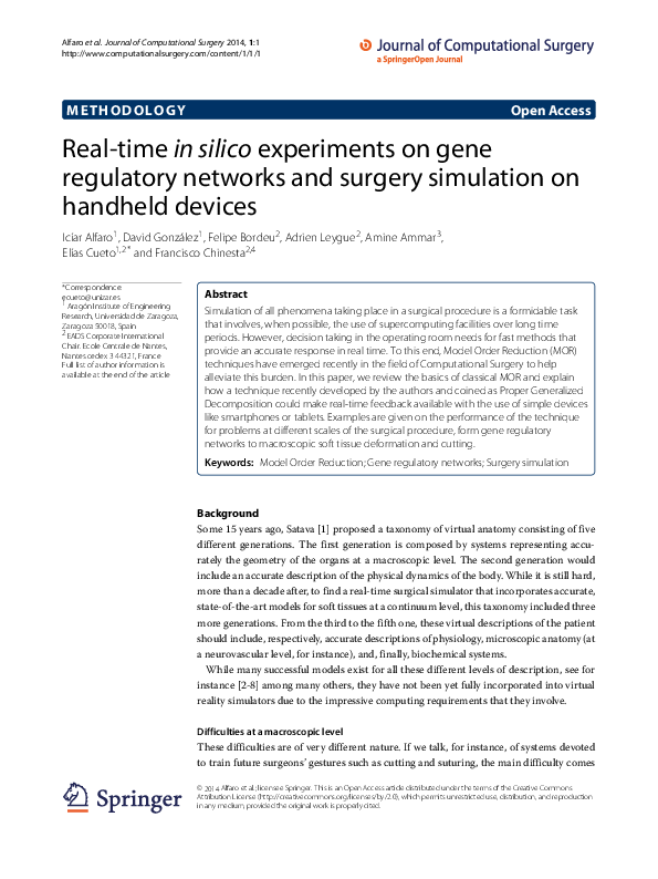 (PDF) Real-time in silico experiments on gene regulatory networks and ...