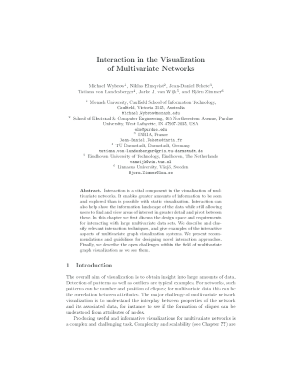 (PDF) Interaction in the Visualization of Multivariate Networks ...