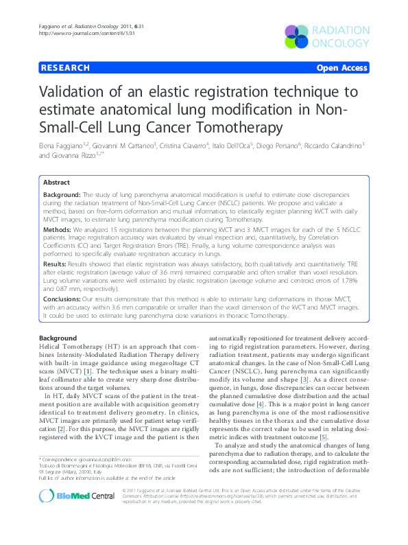 (PDF) Validation of an elastic registration technique to estimate ...