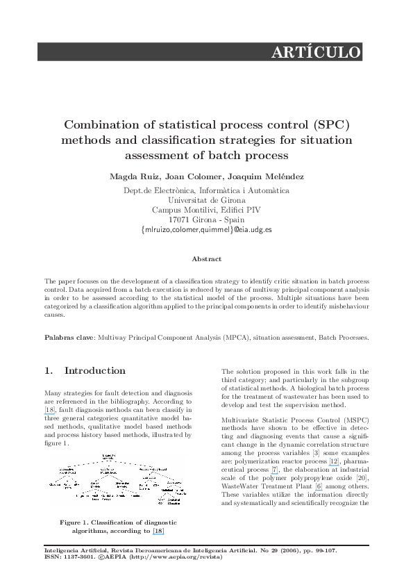 (PDF) Combination of statistical process control (SPC) methods and ...