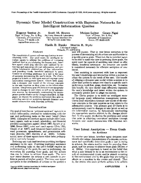 (PDF) Dynamic User Model Construction with Bayesian Networks for ...