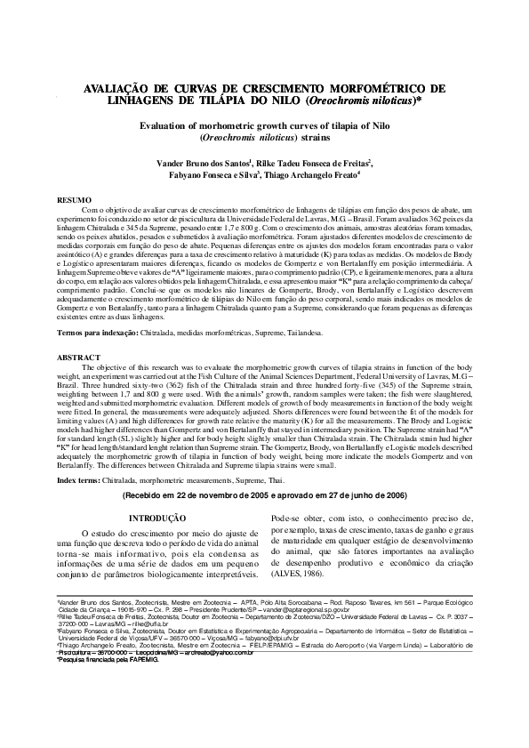 (PDF) Resposta à seleção de características de desempenho e ...