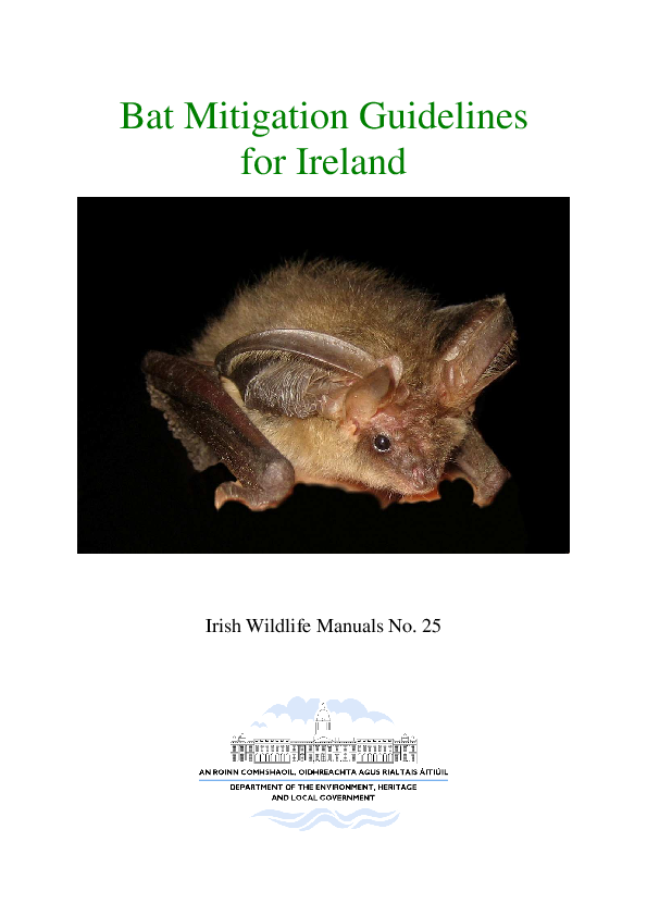 (PDF) Bat Mitigation Guidelines for Ireland