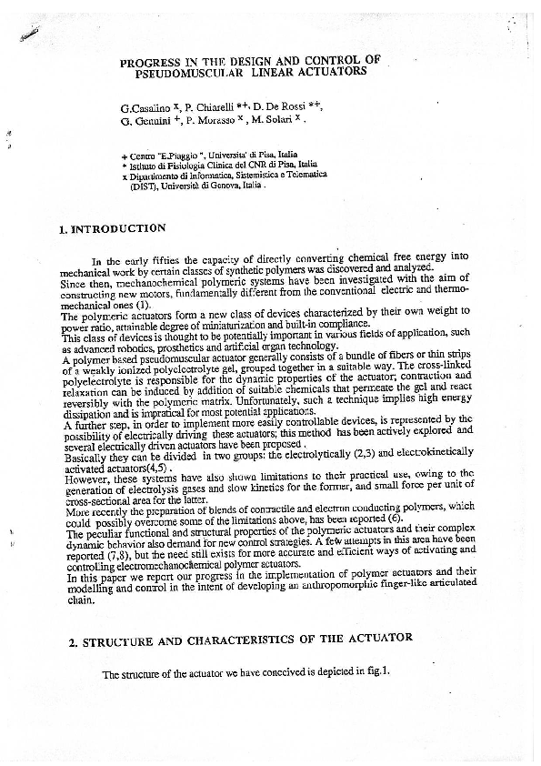 (PDF) Progress in the Design and Control of Pseudomuscular Linear Actuators