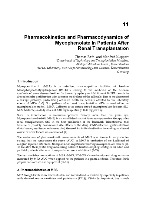 (PDF) A Study of the Pharmacokinetic Comparison between the Generic and ...